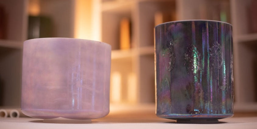 "Through Seva" Binaural Crystal Singing Bowl Pair - Crystal Tones ...